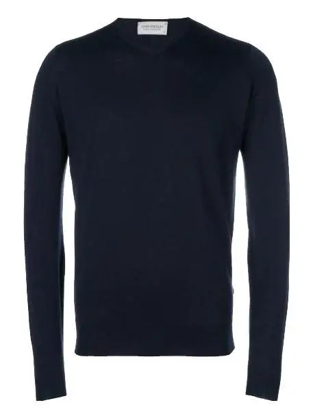 John Smedley V-neck Long-sleeve Jumper - Black