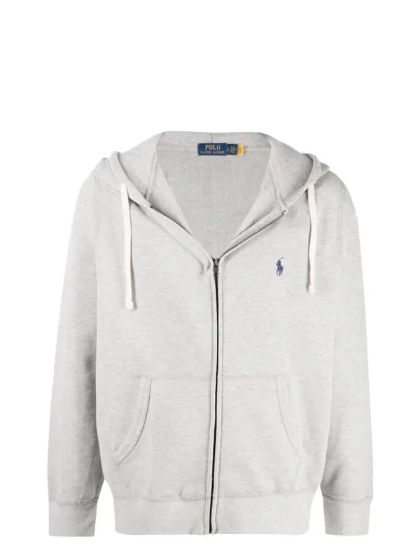 Polo Ralph Lauren Logo Embroidered Zip Hoodie - No