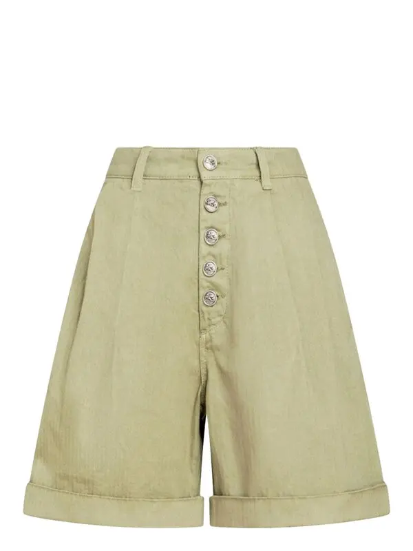 Etro Cotton Bermuda Shorts With Buttons - Nude