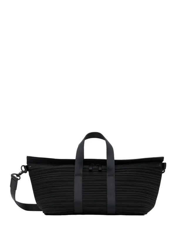 PLEATS PLEASE BY ISSEY MIYAKE Logo Handbag - Black