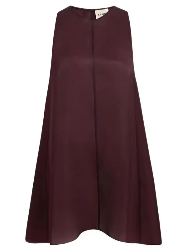 Khaite Sleeveless Flared Dress - Almandine