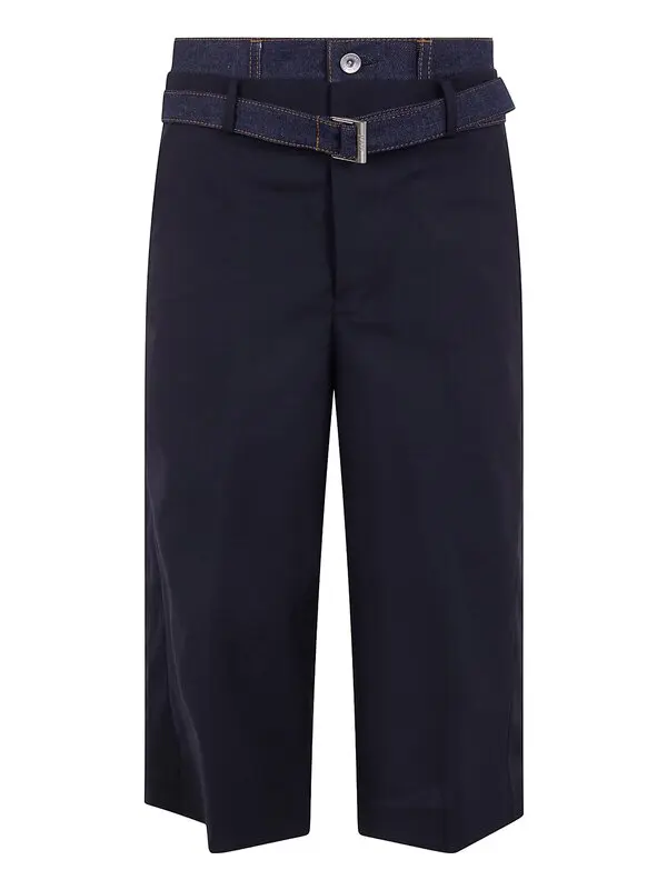 Sacai Belt-detail Shorts - Black
