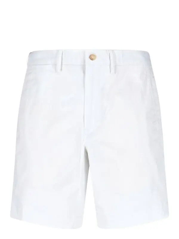 Polo Ralph Lauren 8-inch Stretch Straight Fit Chino Shorts - White
