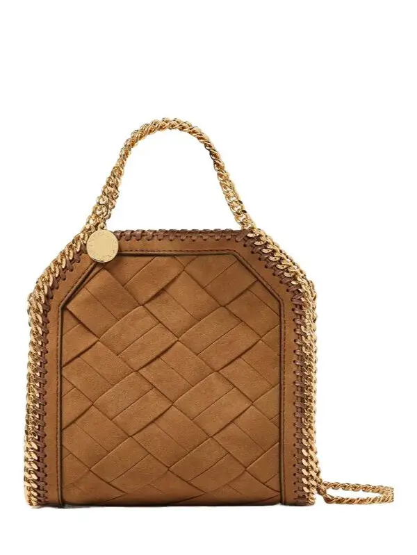 Stella McCartney Falabella Tiny Chain Tote Bag - Brandy