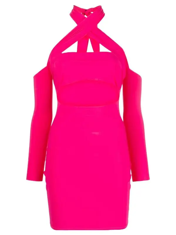 AMAZUIN Romy Twist Cutout Mini Dress - Pink
