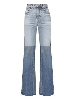Chloé Flared Denim Pants - Gray
