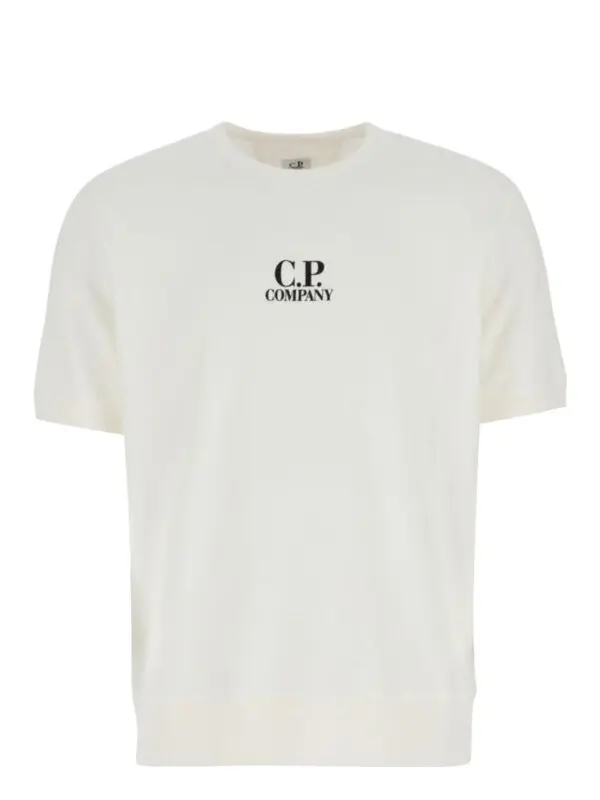 C.P. COMPANY Logo-print Cotton T-shirt - White