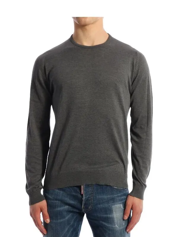 John Smedley Crew Neck Long Sleeve Pullover - Black