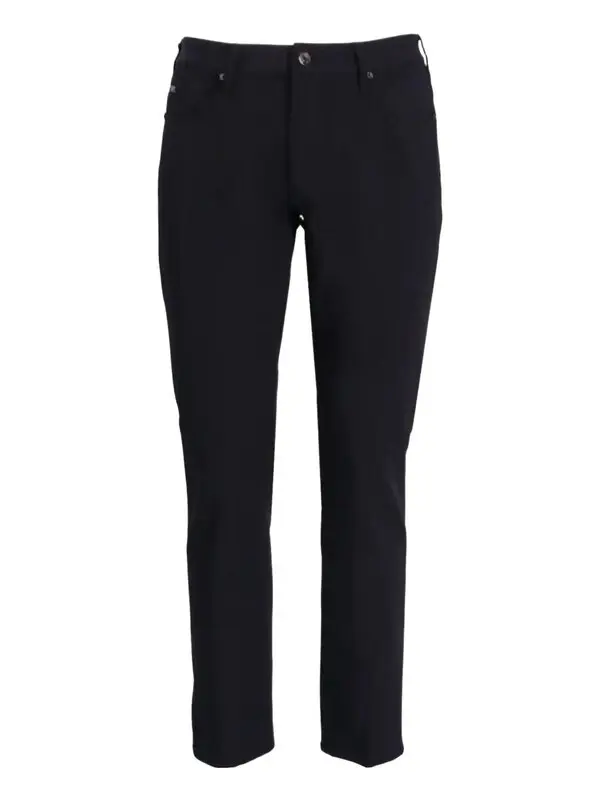 Emporio Armani J06 Straight-leg Mid-rise Jeans - Black