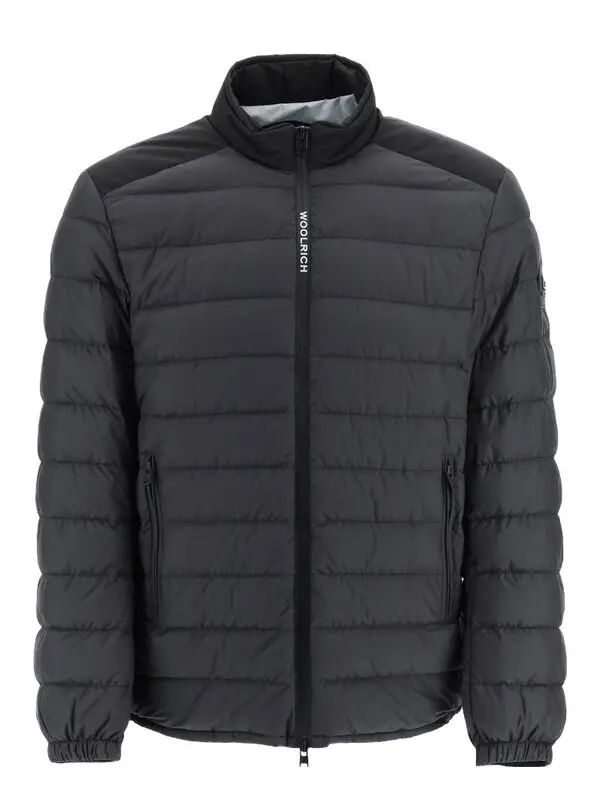 Woolrich Quilted Zipped Down Jacket - Black
