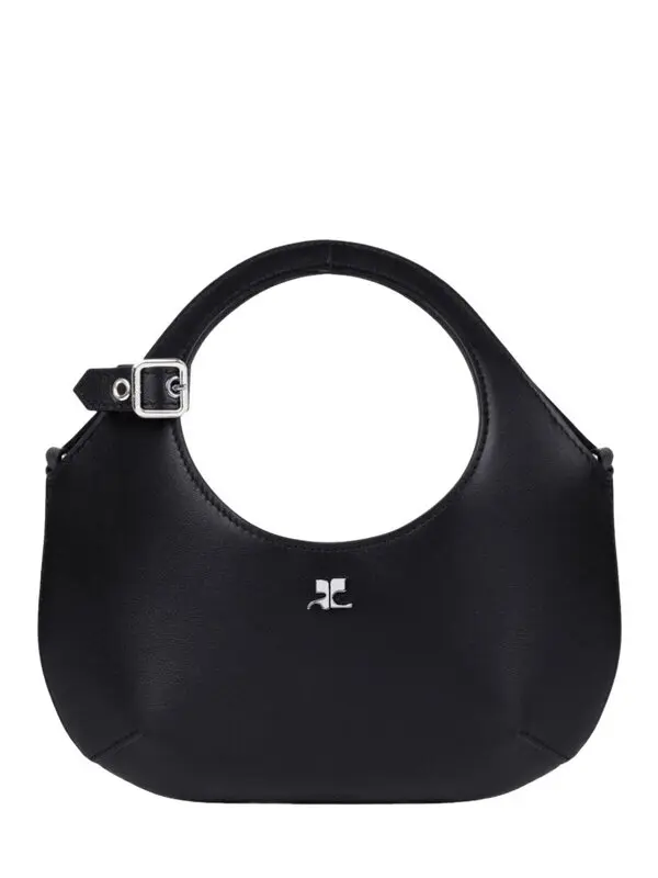 COURREGES Holy Mini Top Handle Bag - Black