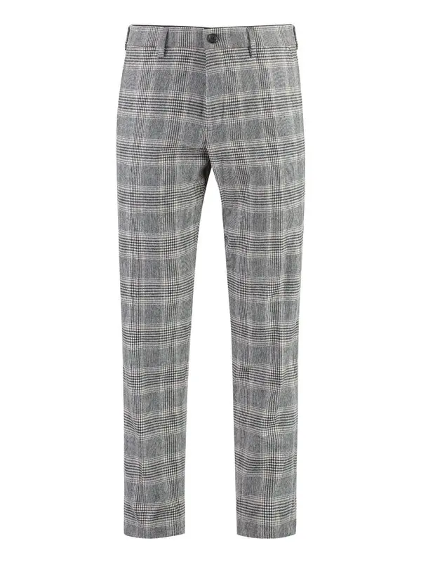 DEPARTMENT 5 Checked Chino Pants - Grey