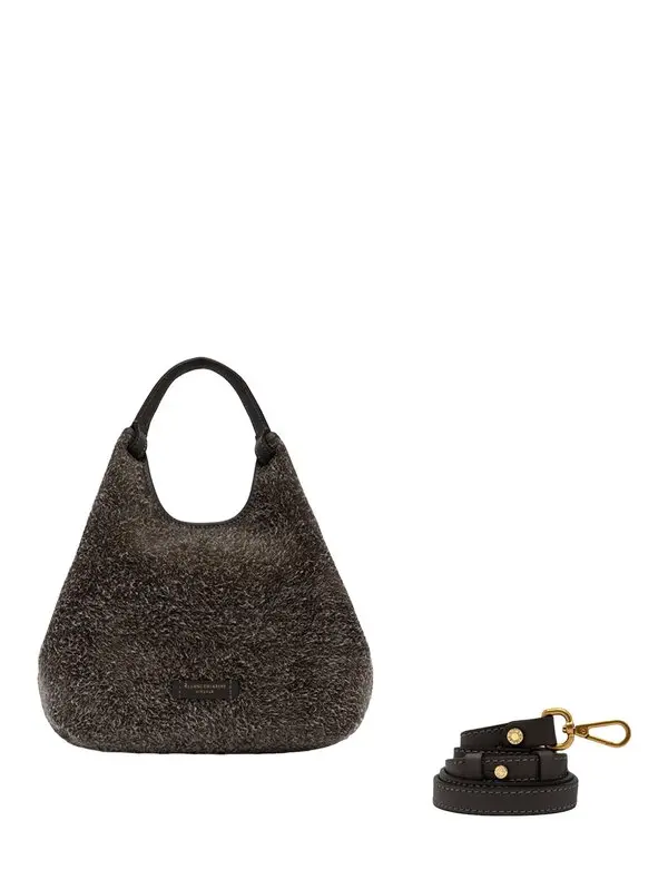 GIANNI CHIARINI Double Hand Shoulder Bag - Dark Brown