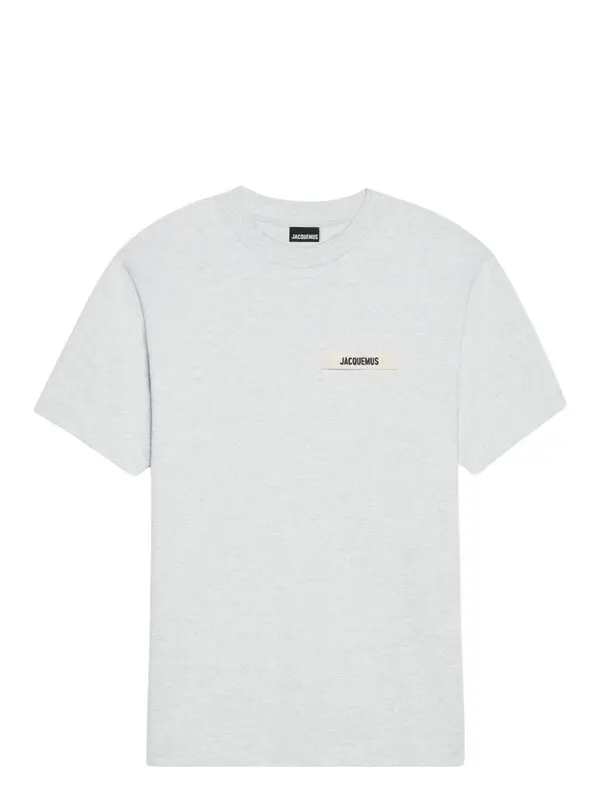 Jacquemus Logo Patch Crewneck T-shirt - Grey