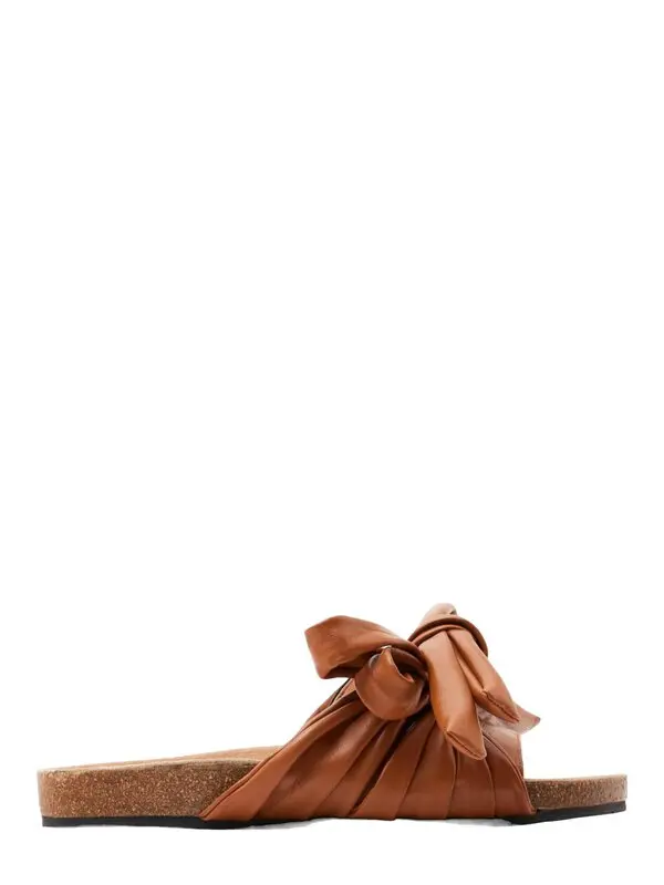 J.W.ANDERSON Bow Flat Sandals - Tan