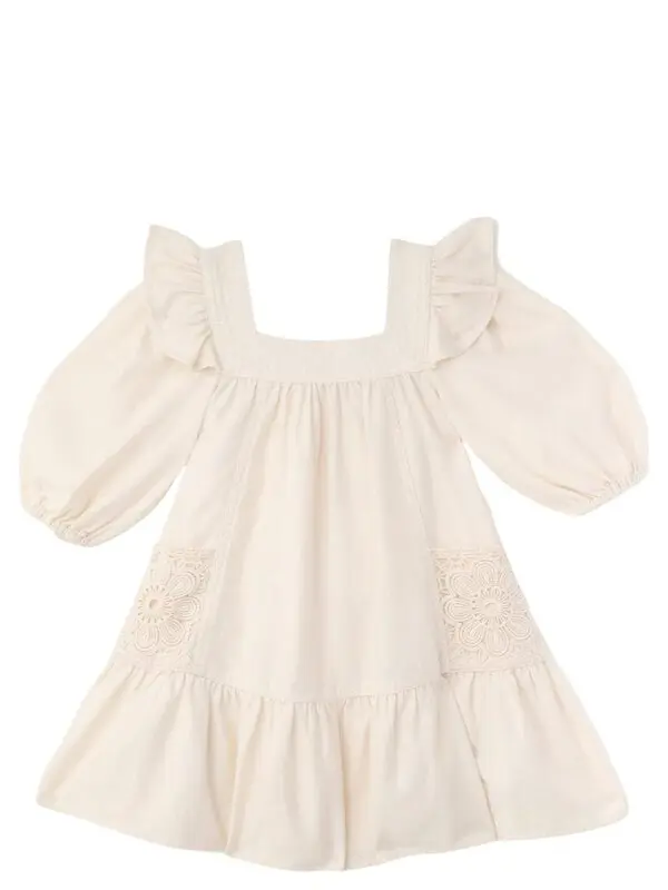 Zimmermann Halliday Denim Dress - White