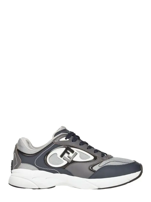 Fendi Forward Lace-up Sneakers - Gray