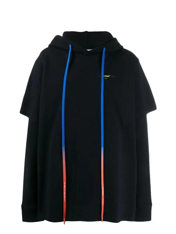 Off-White Graffiti Arrow Printed Hooded Sweatshirt - Black