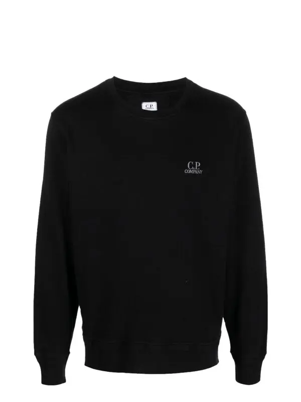 C.P. COMPANY Logo-embroidered Sweatshirt - Black