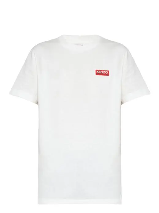 Kenzo Short Sleeve T-shirt With Logo Detail - White