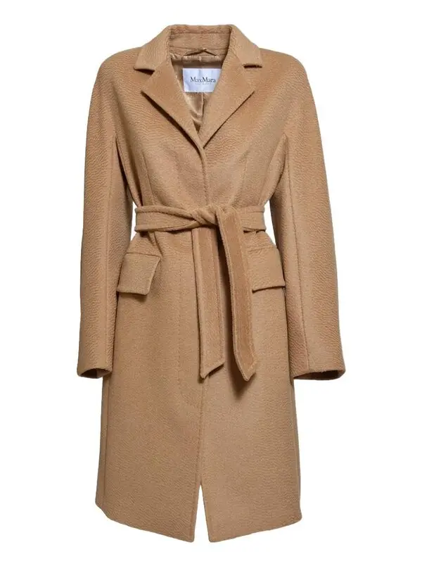 Max Mara Bingo Belted Coat - Brown
