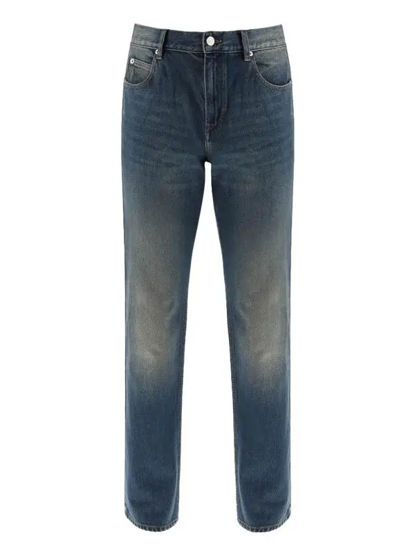 Isabel Marant Étoile Logo Patch Flared Jeans - Black