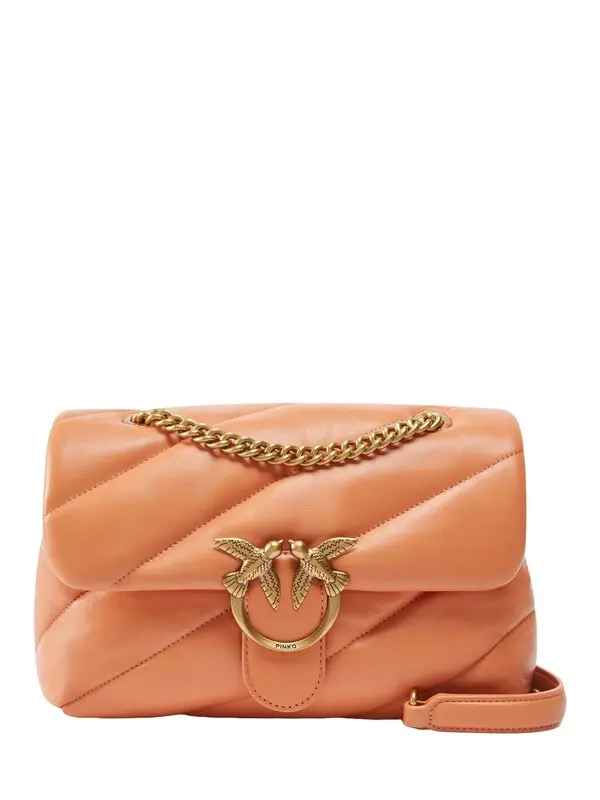 Pinko Love Classic Puff Maxi Quilted Shoulder Bag - Brown