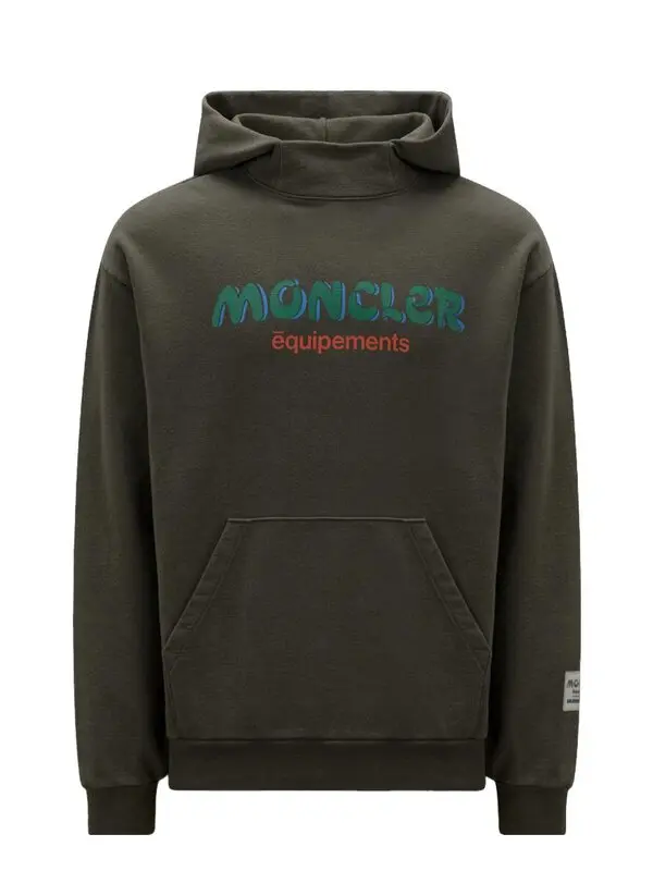 Moncler X Salehe Bembury Logo Hoodie - Dark Green