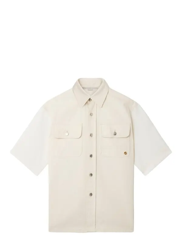 Stella McCartney Oversized Utility Denim Shirt - White