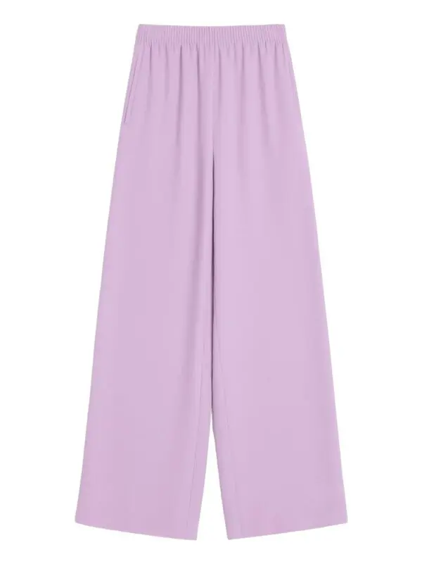 Valentino Garavani High Waist Wide Leg Trousers - Soft Wisteria