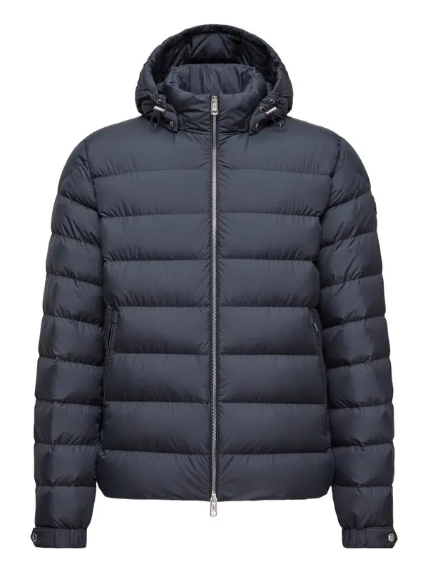 Moncler Arneb Hooded Short Down Jacket - Navy Blue
