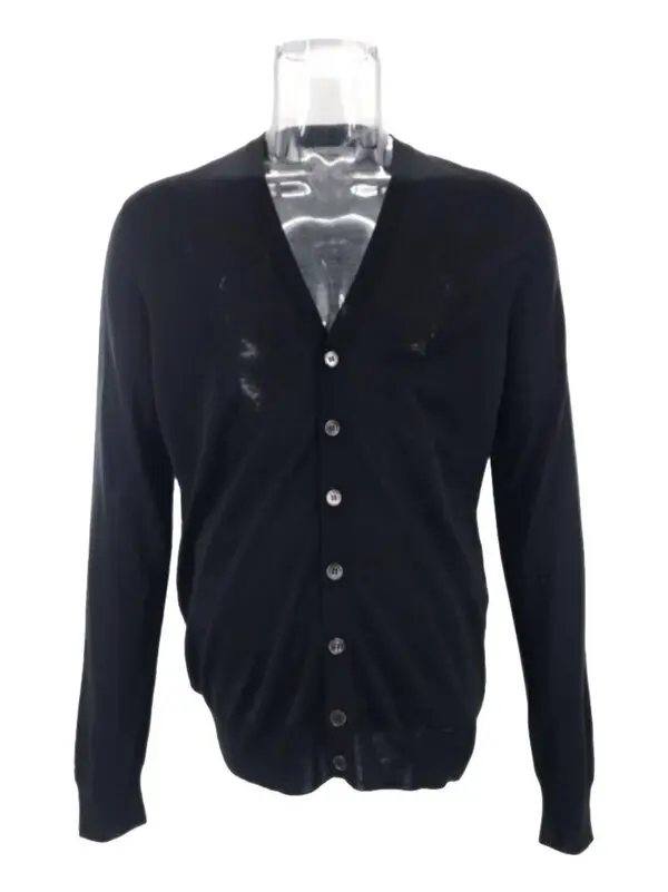 FERRAGAMO V-neck Buttoned Cardigan - Black