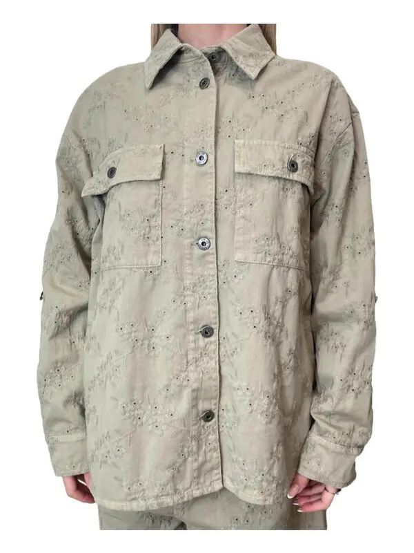 Liu Jo Broderie Anglaise Shirt - Nude