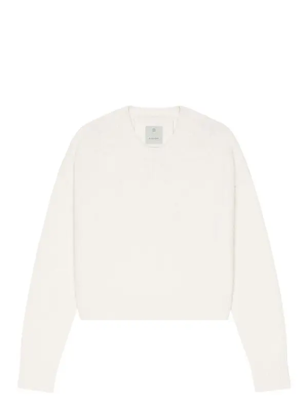 Givenchy Long-sleeved Crewneck Knitted Jumper - Ivory White