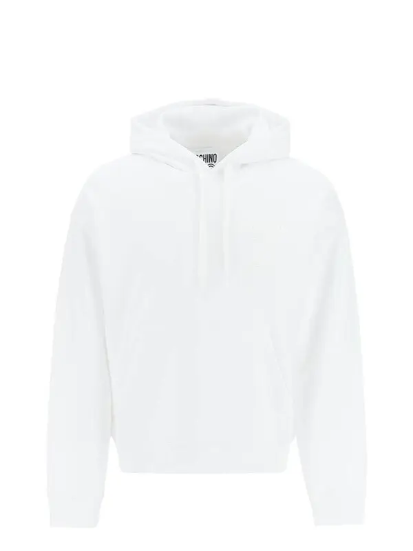 Moschino Long-sleeved Drawstring Hoodie - White