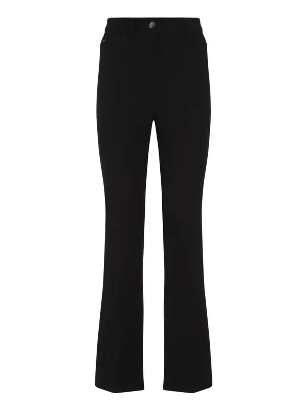 Max Mara Tabarin Mid-rise Bootcut Trousers - Black