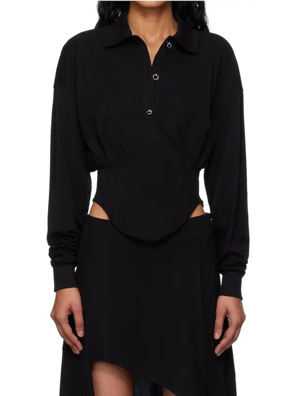 MUGLER Polo Shirt - Black