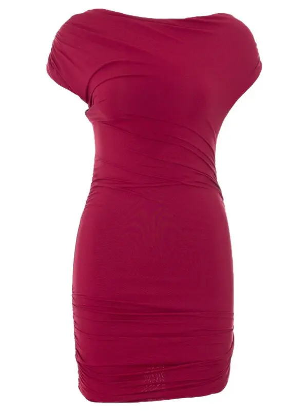 ANIYE BY Ria Draped Mini Dress - Red