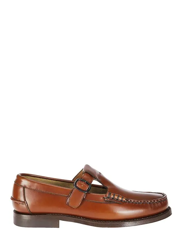 Hereu Alber Loafers With Pin-buckle Strap - Brown