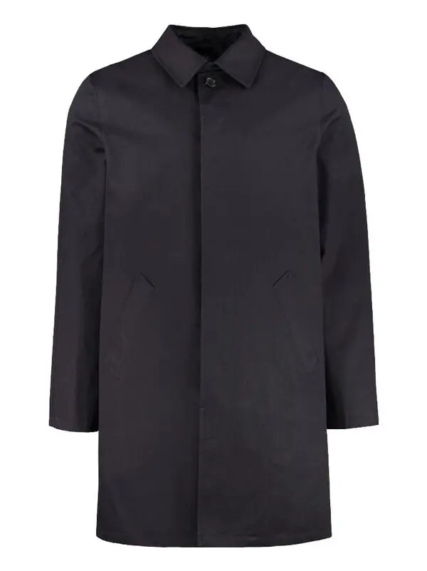 A.p.c. Concealed Fastened Coat - Black