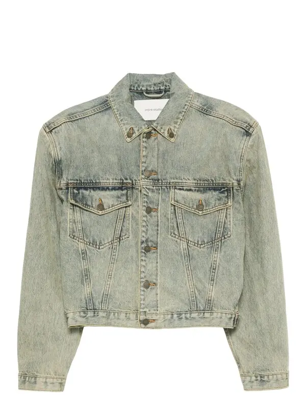 ENTIRE STUDIOS Shrunken Denim Jacket - Gray
