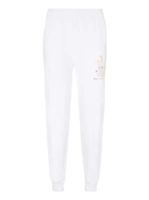 Stella McCartney Elasticated Waistband Tapered Track Pants - White