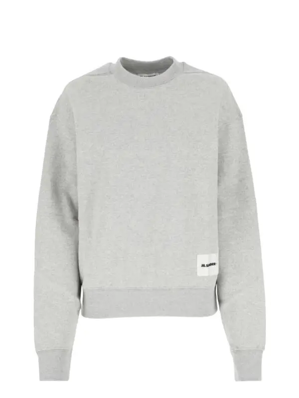 JIL SANDER Logo Patch Crewneck Sweatshirt - No