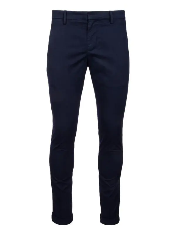 DONDUP Mid-rise Straight Leg Trousers - Black