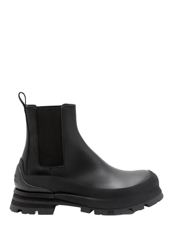Alexander McQueen Wander Round-toe Chelsea Boots - Black