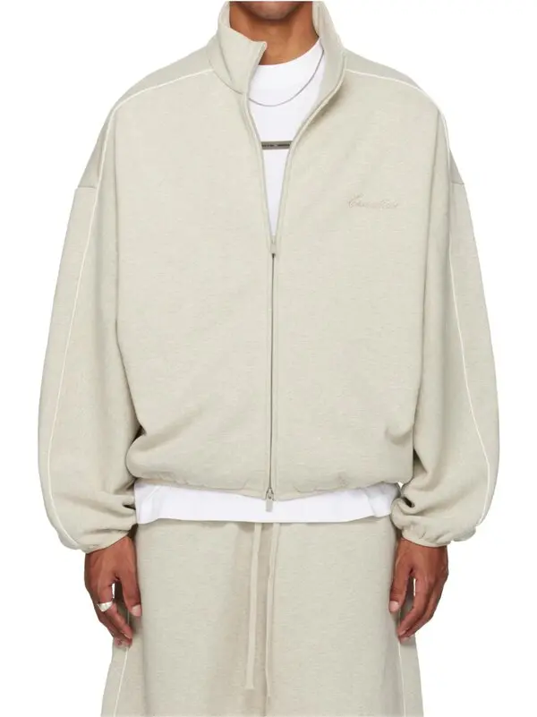 Fear Of God Logo Zip-up Track Jacket - White