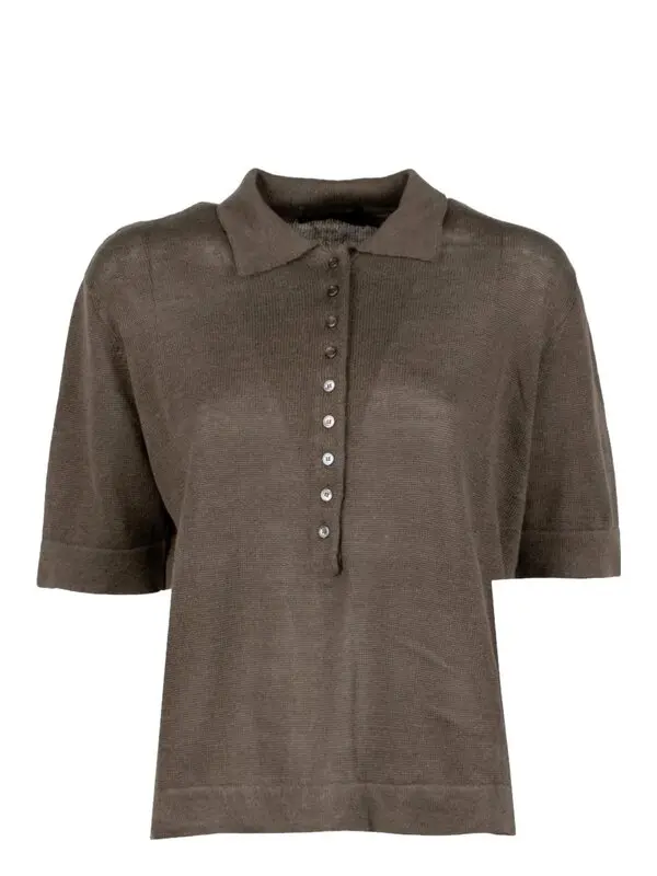 Seventy Buttoned Polo Shirt - Brown