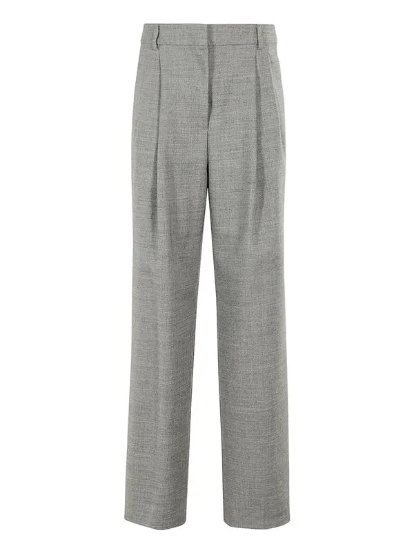 SEMICOUTURE Jodi Wide Leg Trousers - Gray