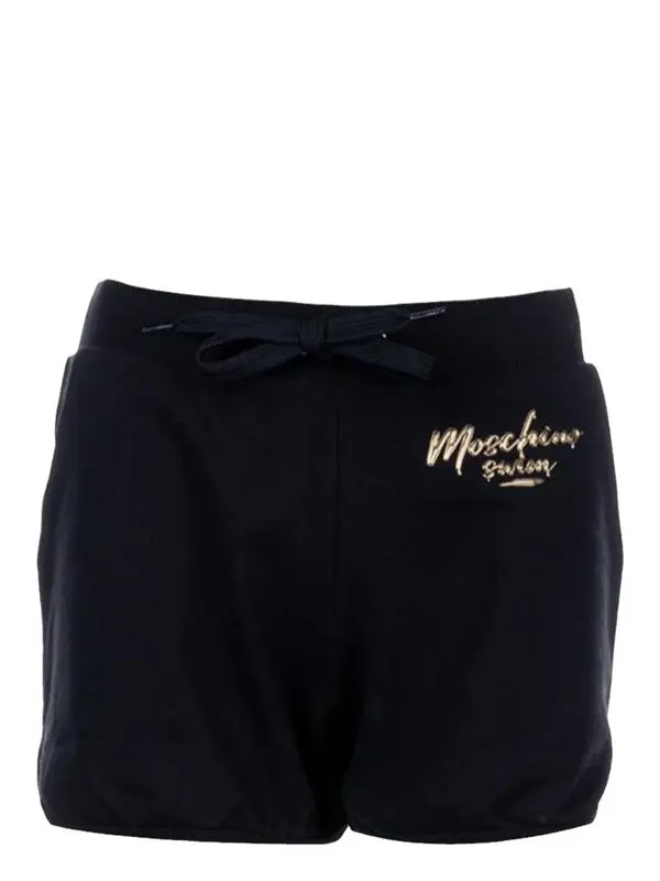 Moschino Casual Lettered Shorts - Black