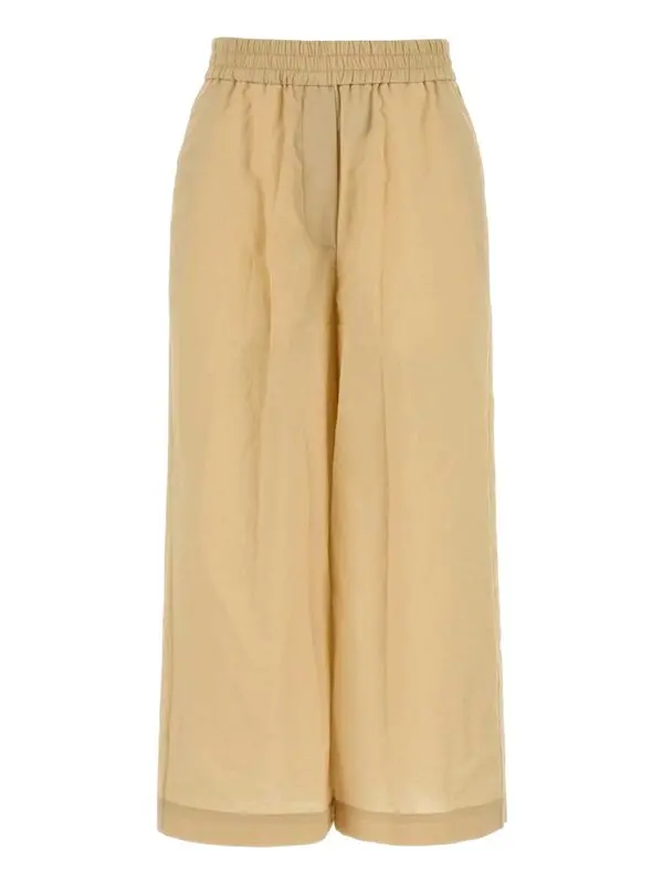 Loewe Cropped Trousers - Light Beige